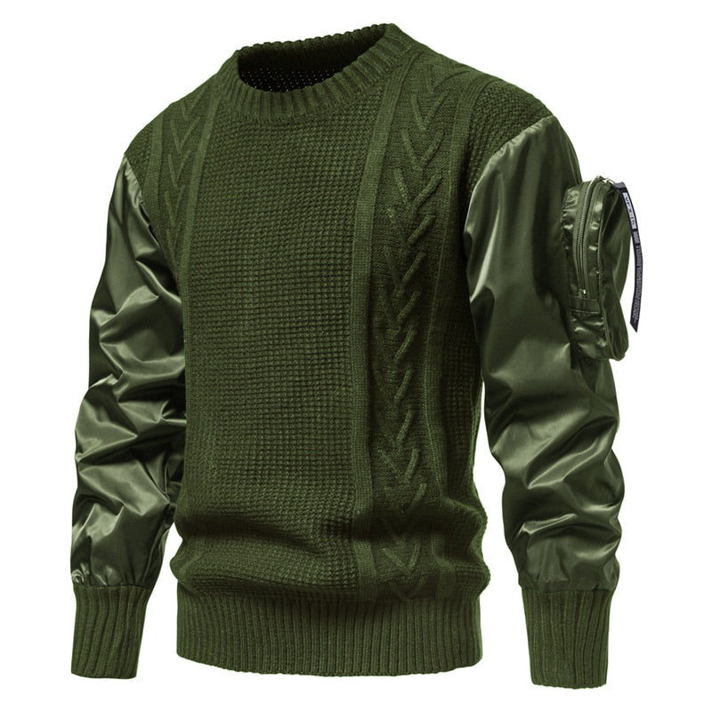 Arm Pocket Split Knitted Sweater – FanFreakz