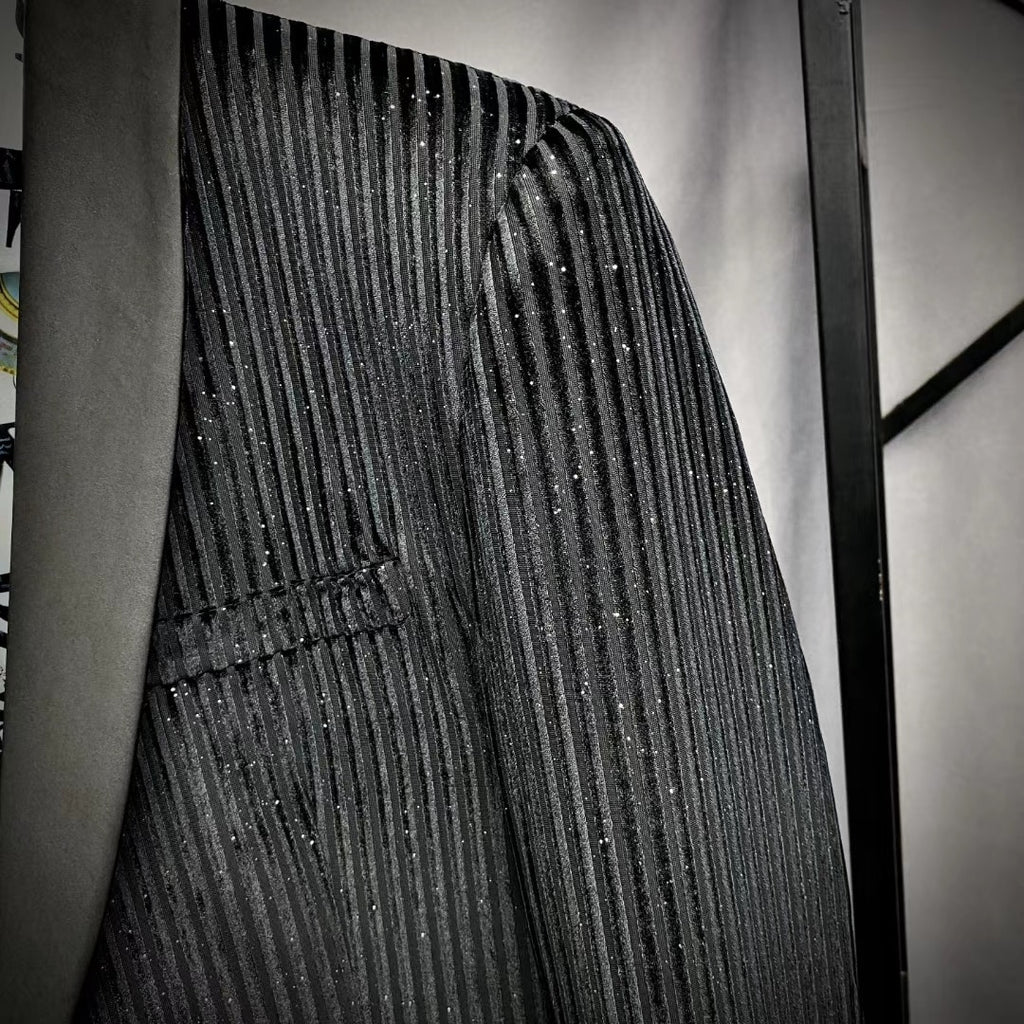 Vertical Striped Galaxy Suit Set – FanFreakz