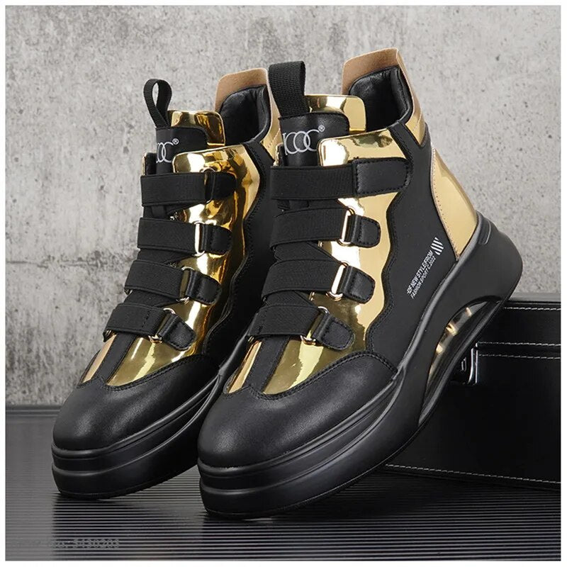 Shiny Luxury Design High Top Sneakers – FanFreakz