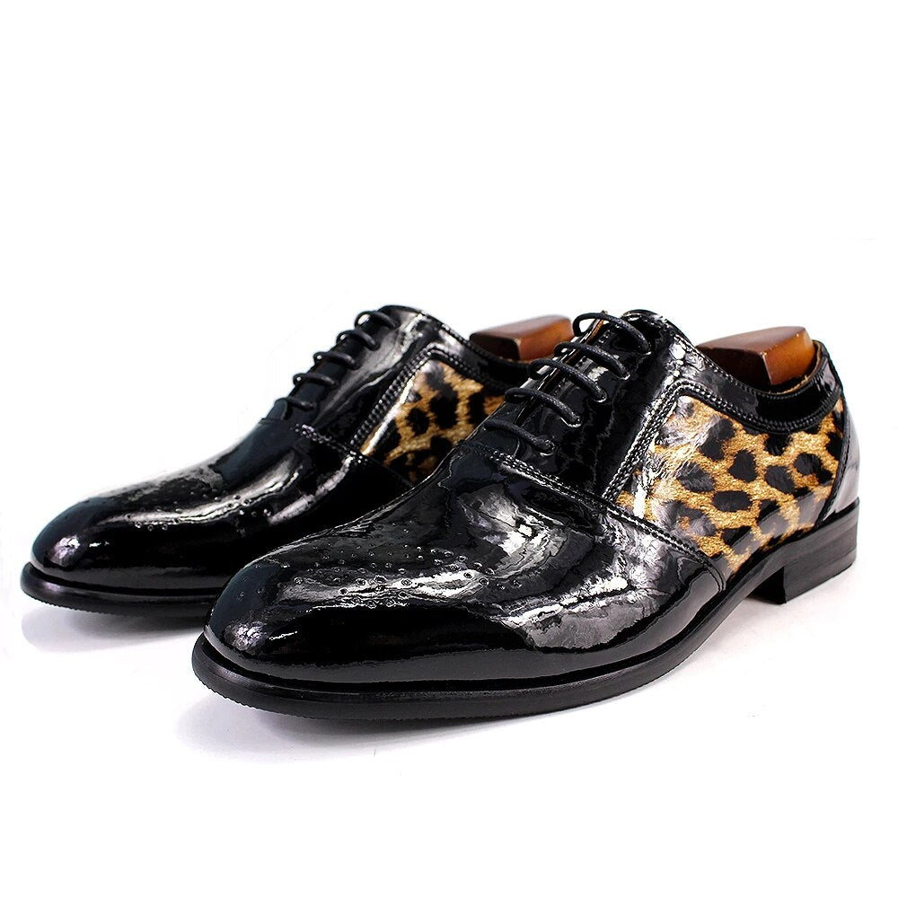 Patchwork Leopard Crocodile Pattern Shoes – FanFreakz