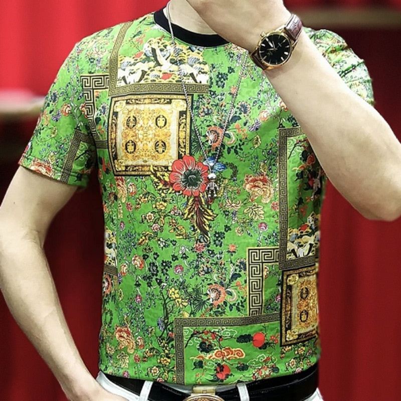 Ethnic Retro Printed T-Shirt